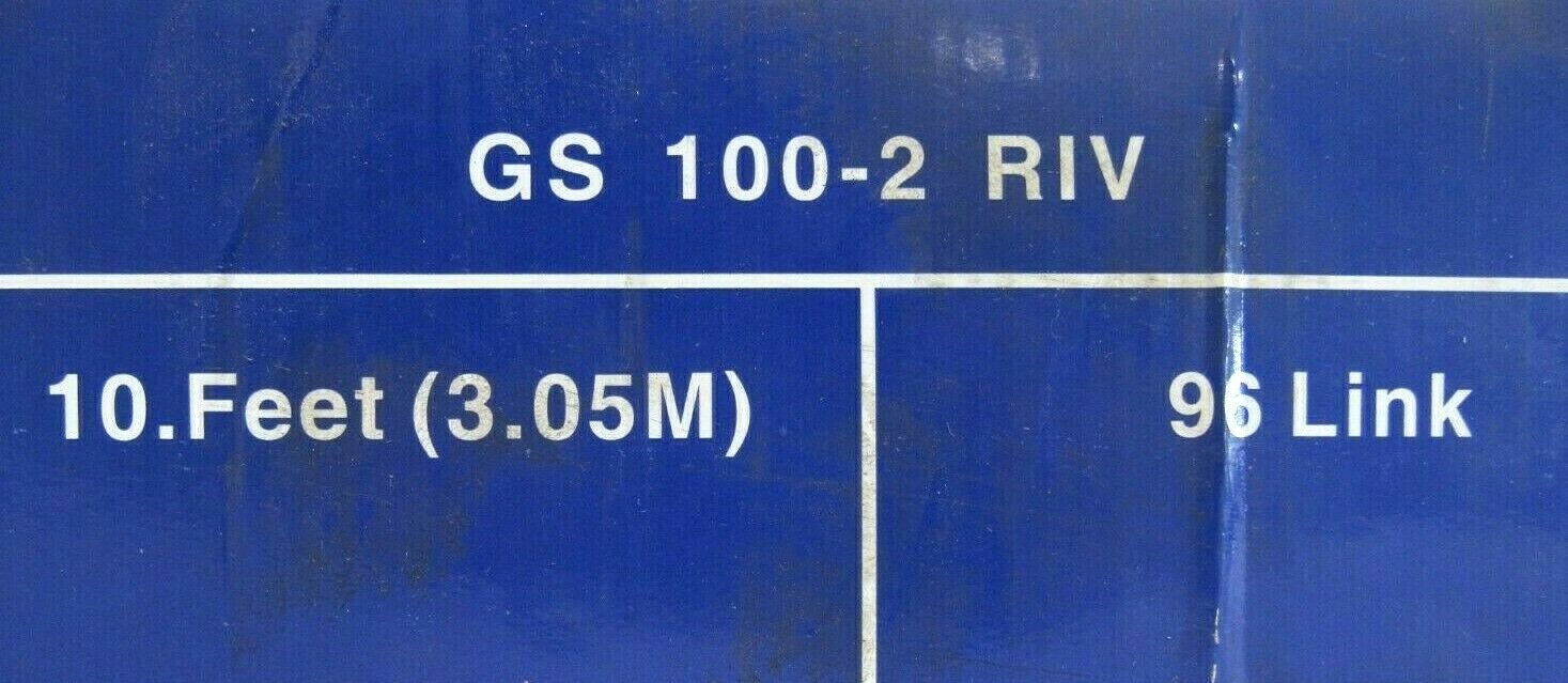 NEW GOLDSPEC GS-100-2-RIV ROLLER CHAIN 10FT 96 LINK 1-1/4" PITCH ...