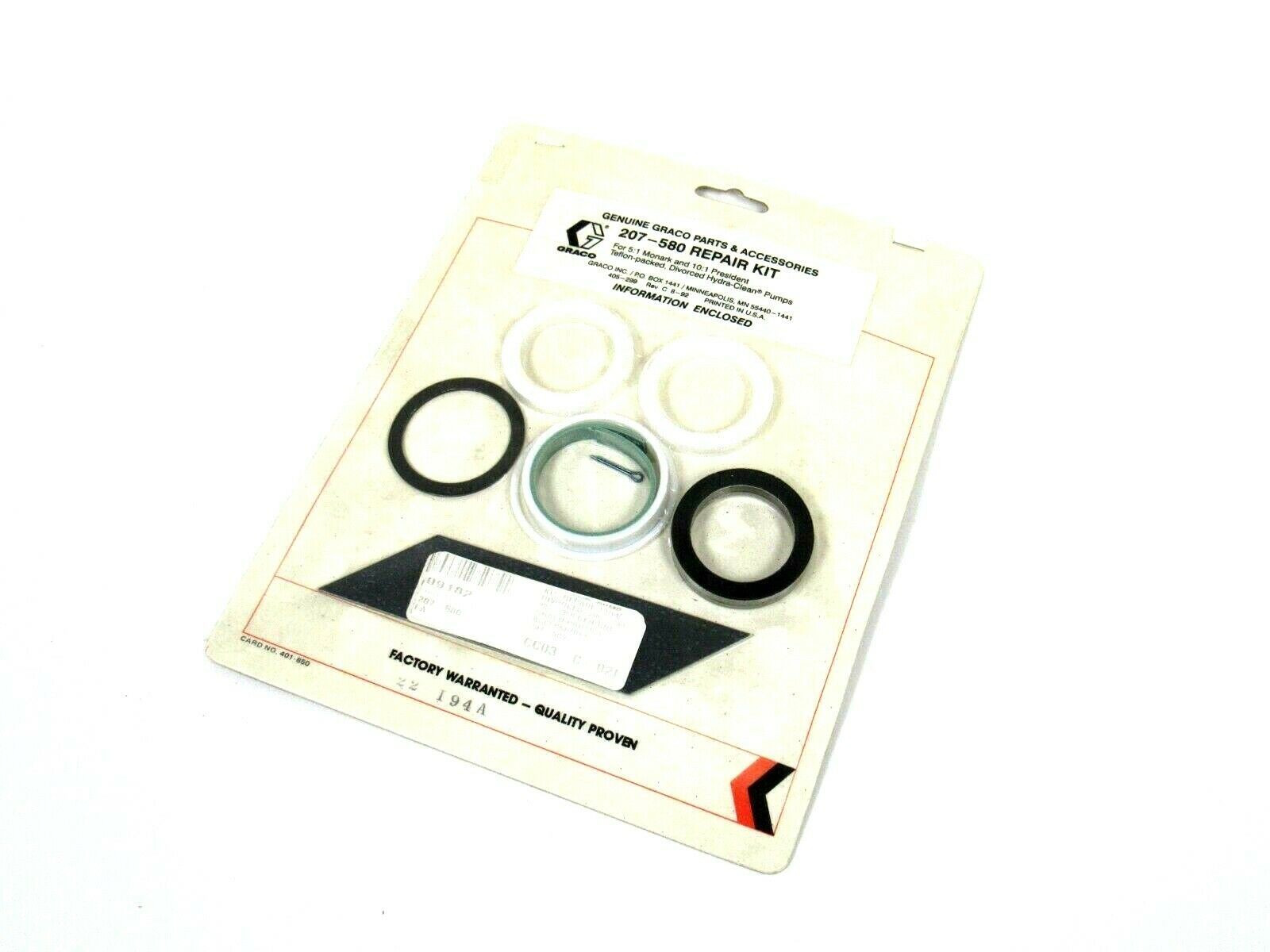 NEW GRACO 207-580 REPAIR KIT 207580 - SB Industrial Supply, Inc.