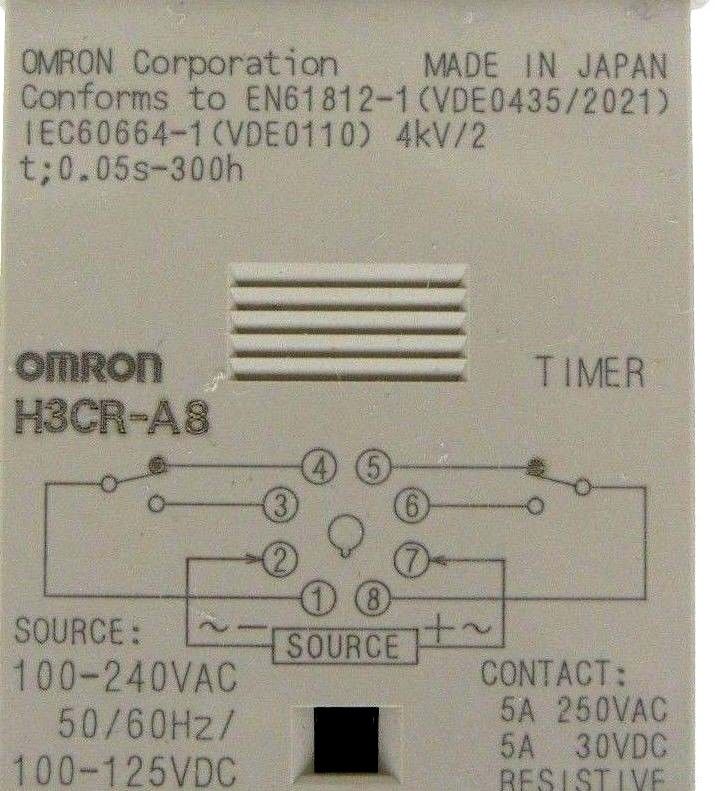 NEW OMRON H3CR-A8 TIMER H3CRA8 - SB Industrial Supply, Inc.