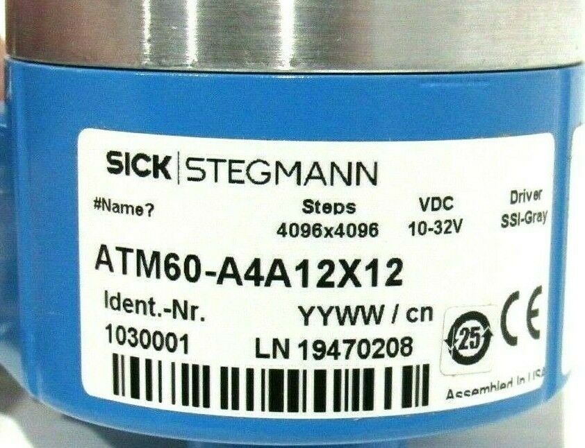 NEW SICK STEGMANN ATM60-A4A12X12 ENCODER ATM60A4A12X12 - SB Industrial ...