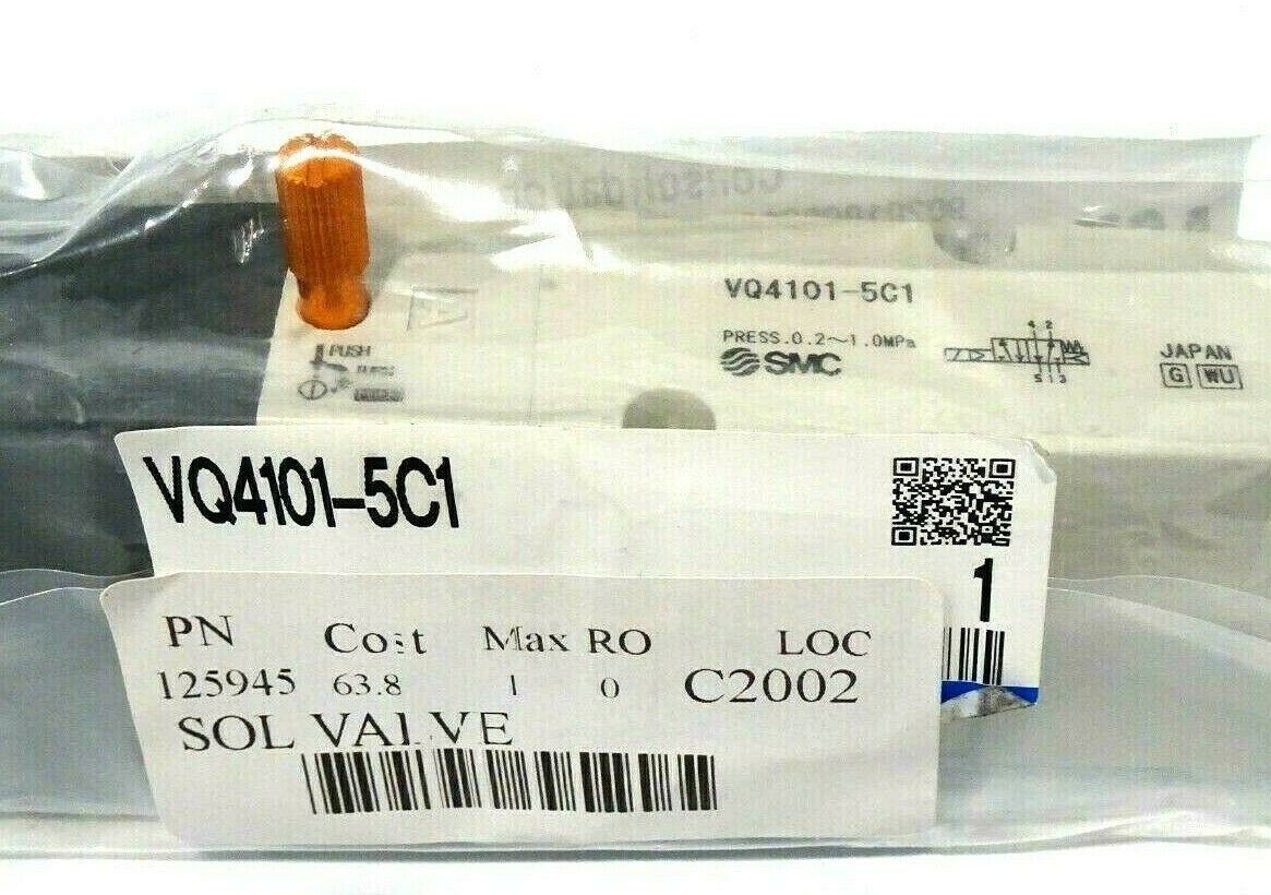 NEW SMC VQ4101-5C1 SOLENOID VALVE VQ41015C1 - SB Industrial Supply, Inc.