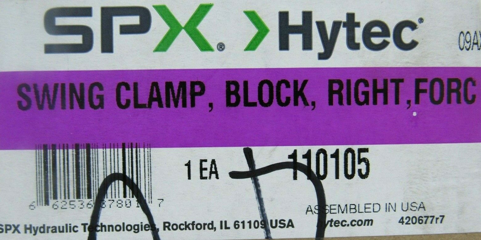 NEW SPX HYTEC 110105 SWING CLAMP MODEL B - SB Industrial Supply, Inc.