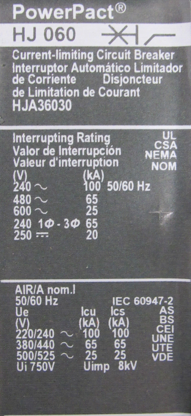 NEW SQUARE D HJA36030 CIRCUIT BREAKER 30A - SB Industrial Supply, Inc.