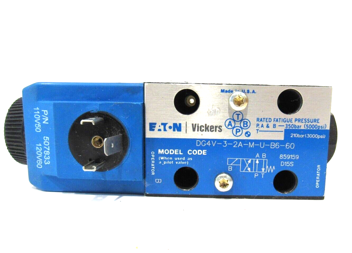 NEW VICKERS DG4V-3-2A-M-U-B6-60 HYDRAULIC VALVE DG4V32AMUB660 - SB ...