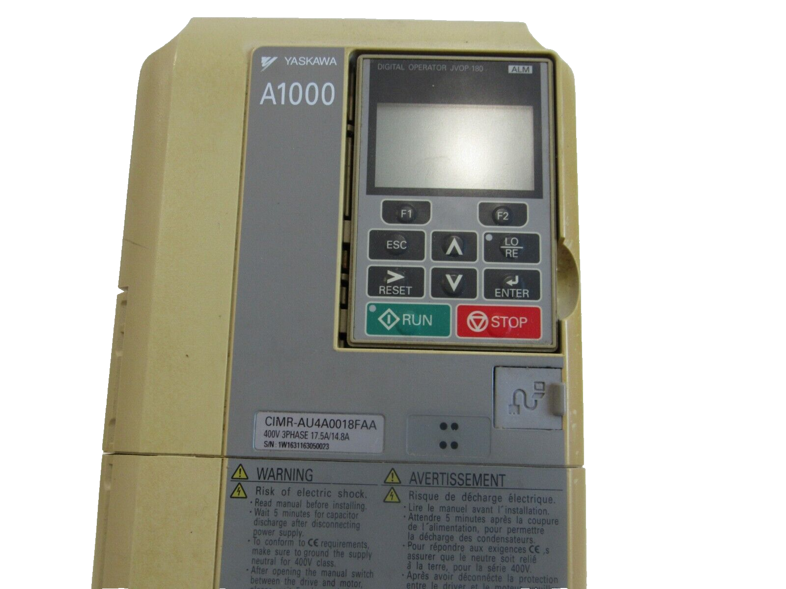 NEW YASKAWA CIMR-AU4A0018FAA A1000 STANDARD DRIVE CIMRAU4A0018FAAA1000 ...