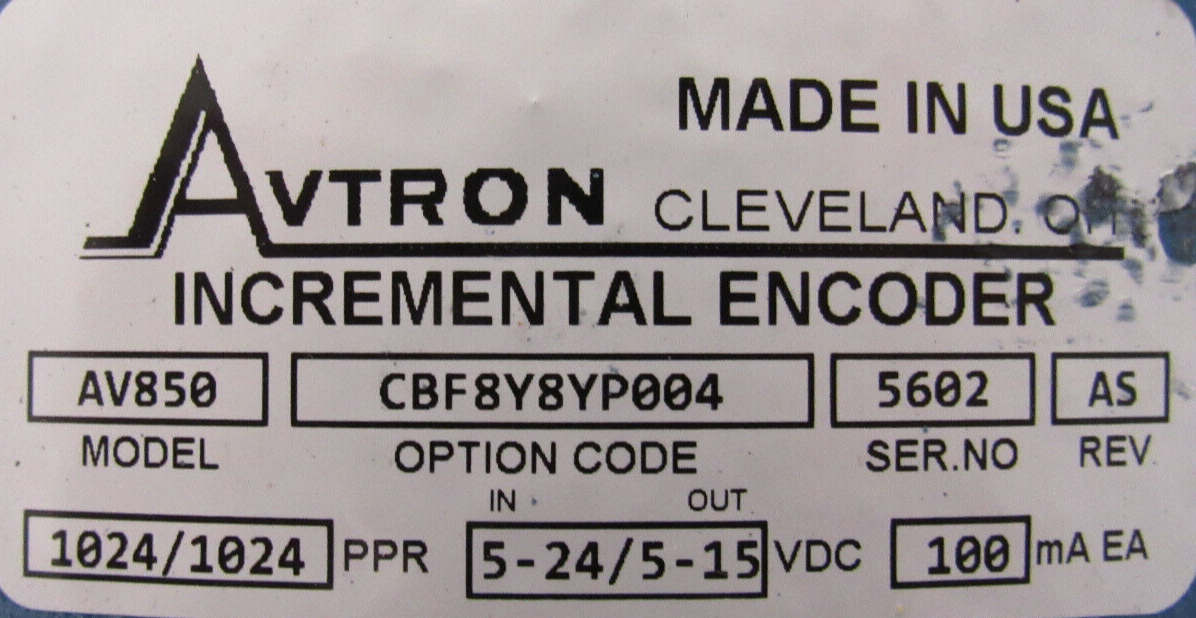 NEW AVTRON AV850 SMARTACH II 8-1/2" FACE MOUNT AV58YP004 ...