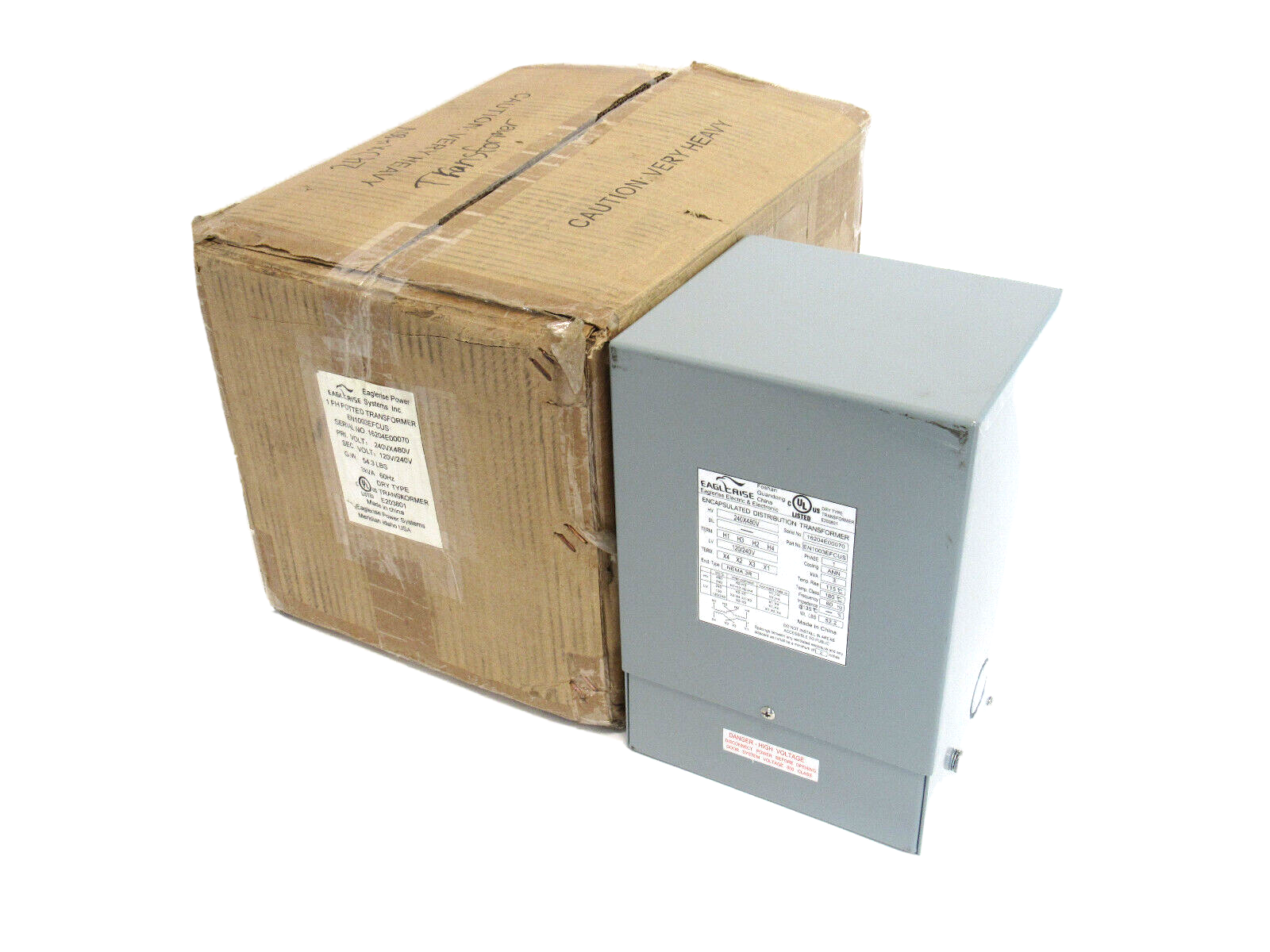 NEW EAGLERISE EN1003EFCUS TRANSFORMER 3KVA 240x480V 120x240V - SB ...
