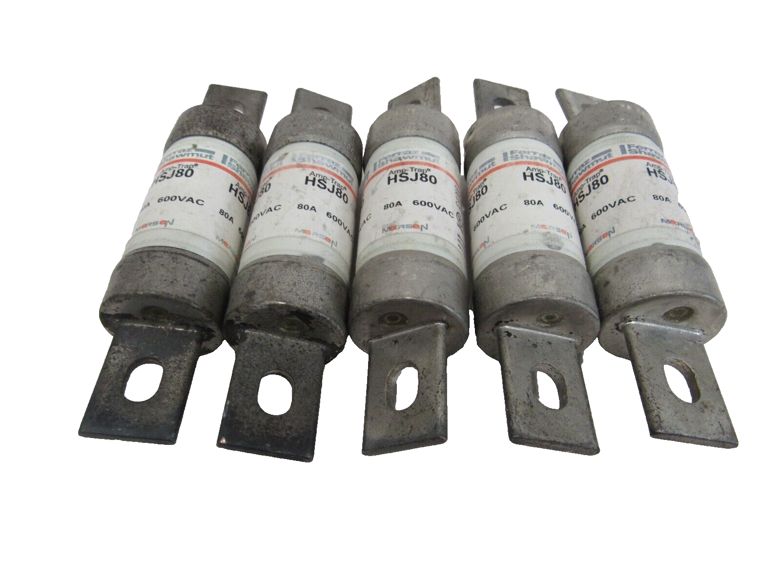 NEW FERRAZ SHAWMUT HSJ80 FUSES 80A 600VAC LOT OF 5 - SB Industrial Supply, Inc.