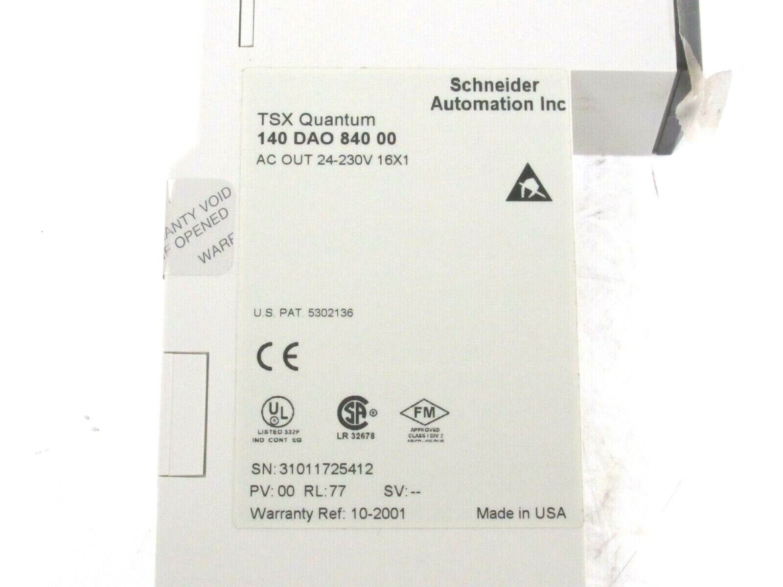 NEW SCHNEIDER 140-DAO-840-00 TSX QUANTUM OUTPUT MODULE 140DAO84000 - SB ...