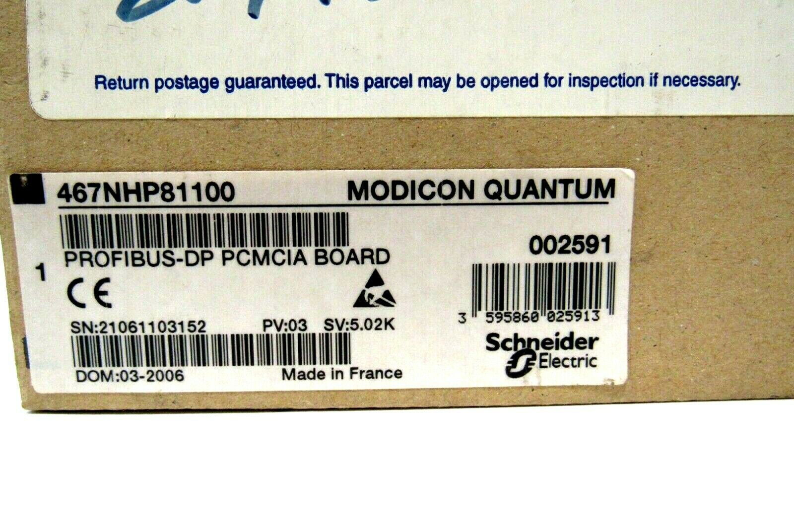 NEW SCHNEIDER ELECTRIC 467NHP81100 PROFIBUS-DP PCMCIA BOARD - SB ...