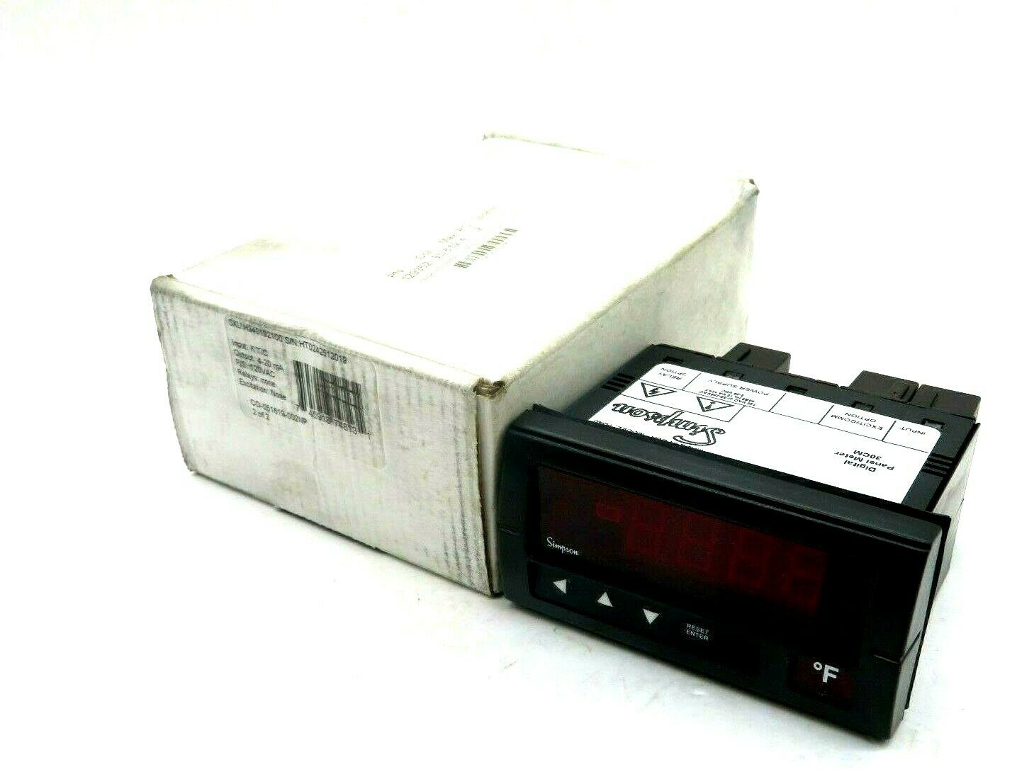 NEW SIMPSON H340192100 DIGITAL PANEL METER - SB Industrial Supply, Inc.