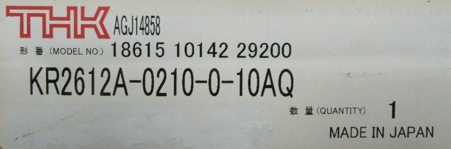 NEW THK KR2612A-0210-0-10AQ ACTUATOR KR2612A0210010AQ - SB Industrial ...