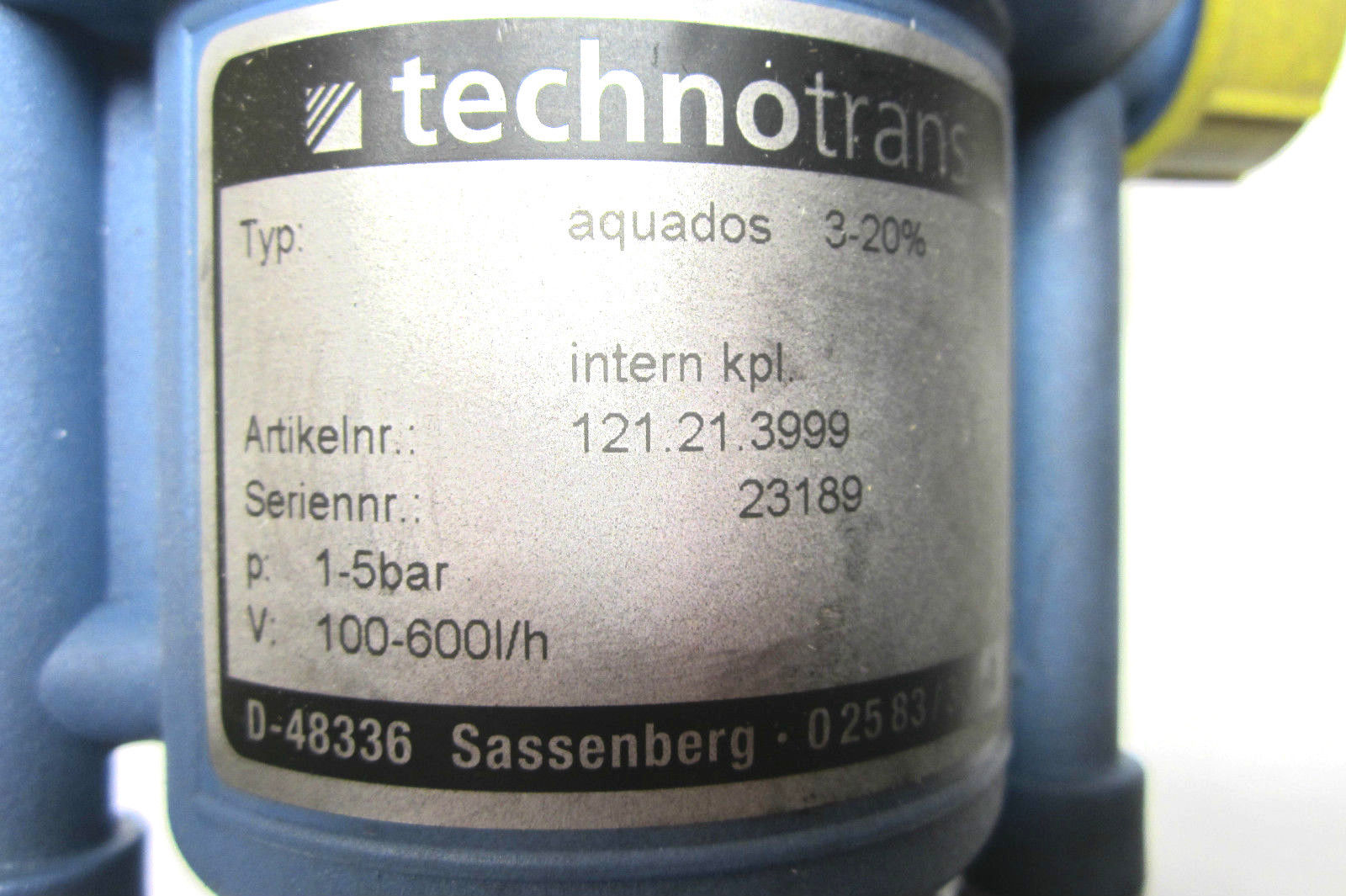 TECHNOTRANS 121.21.3999 AQUADOS DOSER - SB Industrial Supply, Inc.