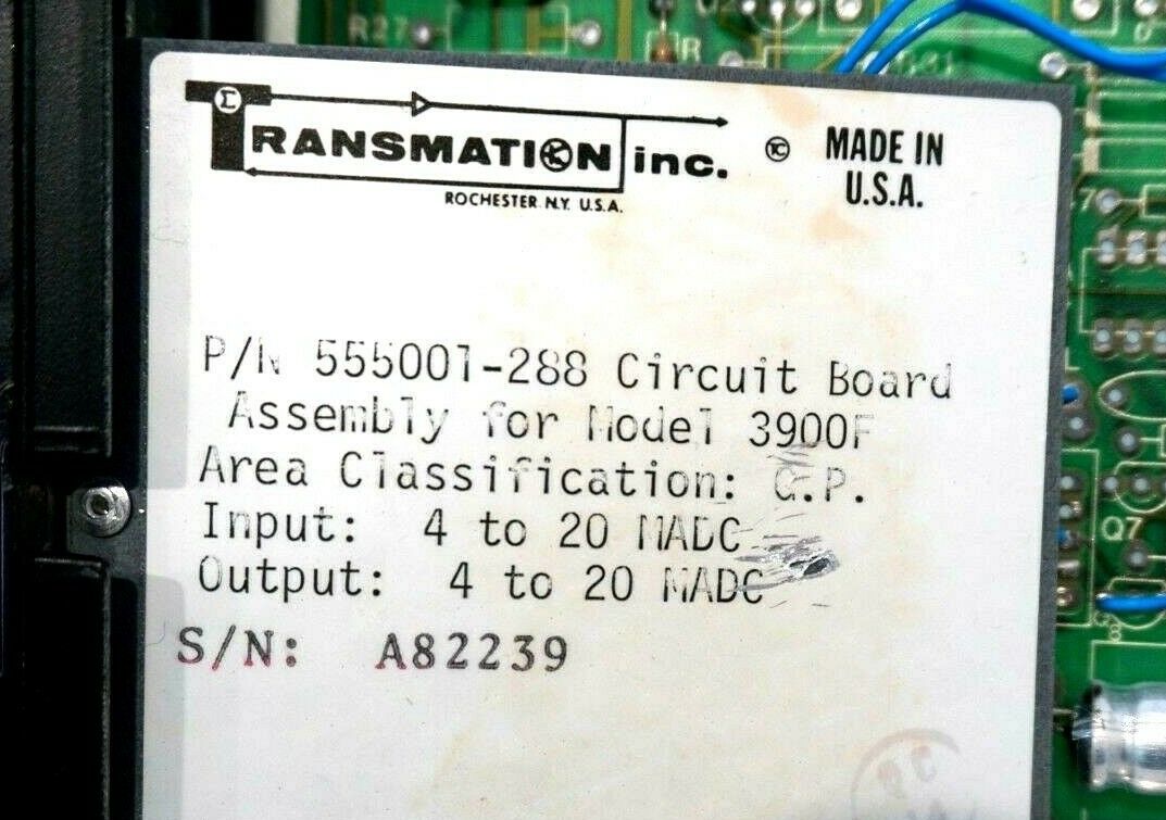 USED TRANSMATION INC. 555001-288 CIRCUIT BOARD 555001288 - SB ...