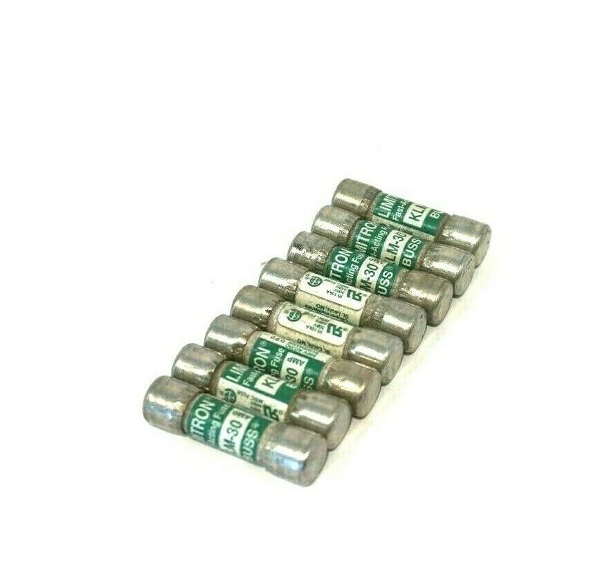8 NEW BUSSMANN LIMITRON KLM-30 FUSES KLM30 - SB Industrial Supply, Inc.