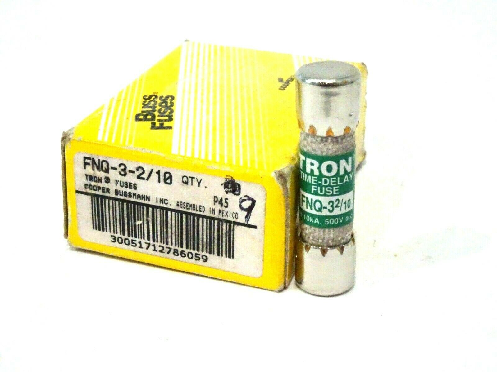 LOT OF 9 NEW BUSSMANN FNQ-3-2 / 10 FUSES FNQ3210 - SB Industrial Supply ...