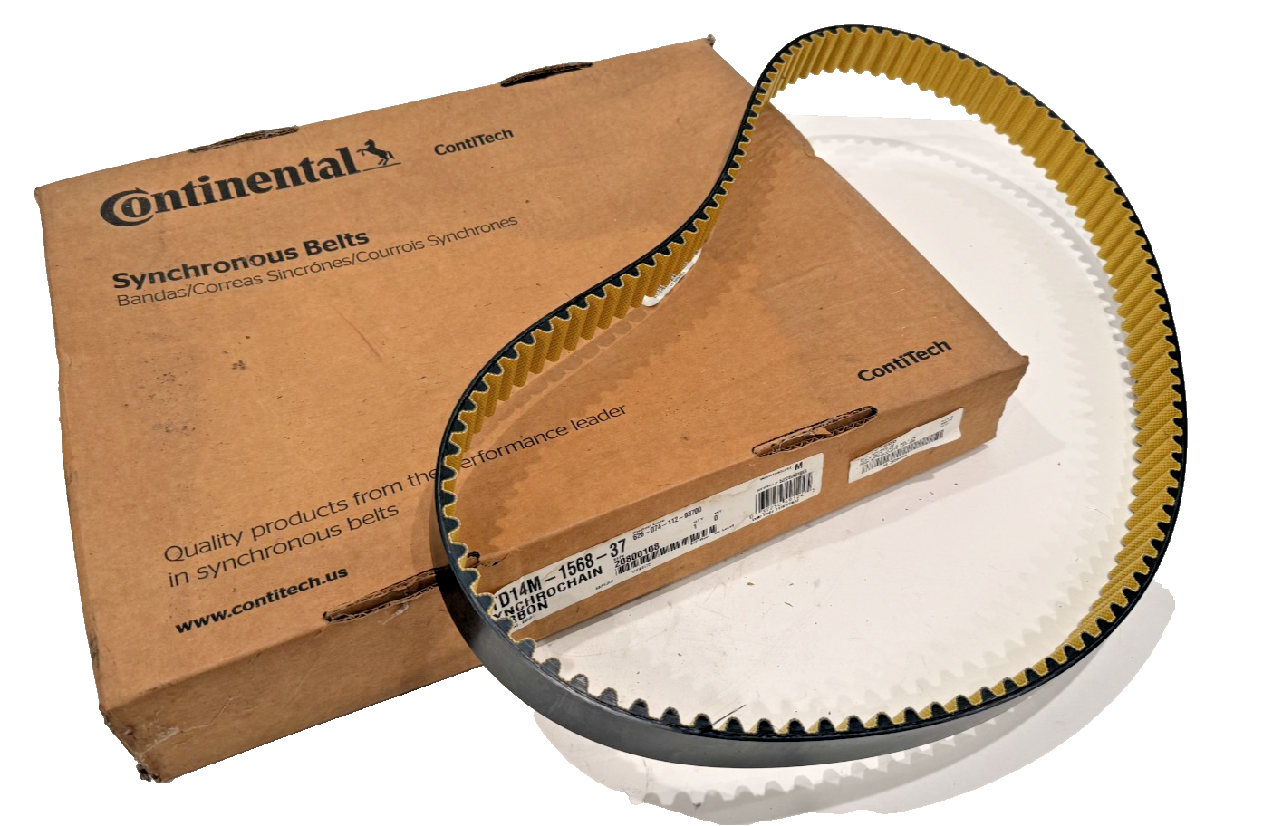 NEW CONTINENTAL CTD14M-1568-37 SYNCHRONOUS BELT CTD14M156837 - SB ...