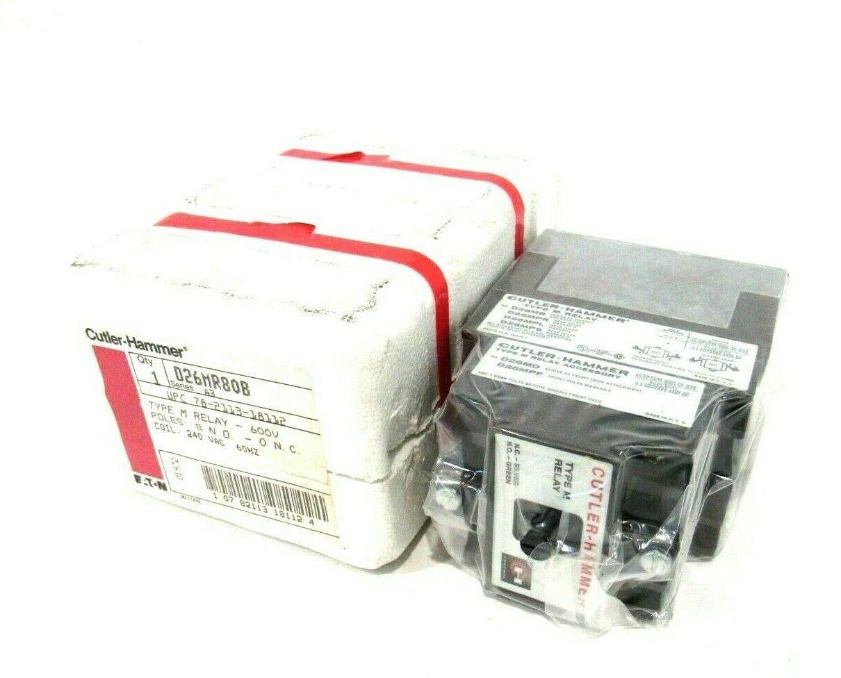 NEW CUTLER HAMMER D26MR80B TYPE M RELAY SER.A3 - SB Industrial Supply, Inc.