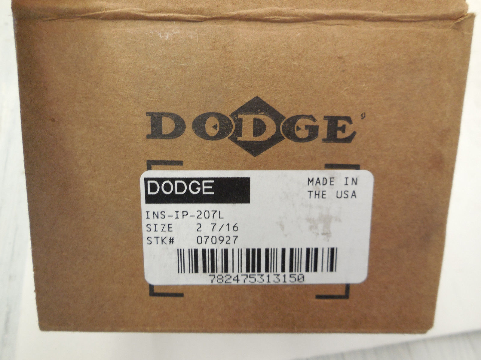 NEW DODGE 070927 INS-IP-207L - SB Industrial Supply, Inc.