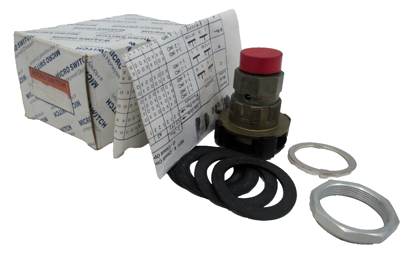 NEW HONEYWELL MICROSWITCH PTUEA1KMD31 PUSH BUTTON SELECTOR SWITCH - SB ...