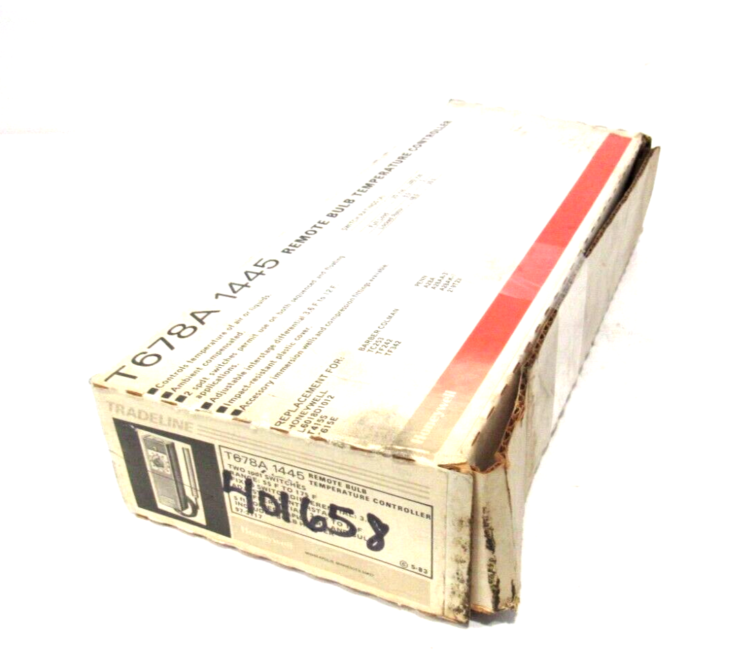 NEW HONEYWELL T678A-1445 TEMPERATURE CONTROLLER T678A1445 - SB ...