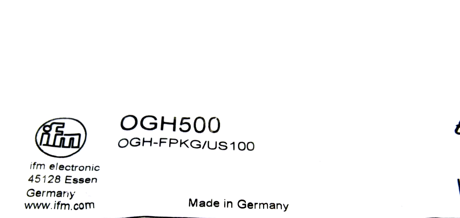 NEW IFM EFECTOR OGH500 PROXIMITY SENSOR OGH-FPKG/US100 - SB Industrial ...