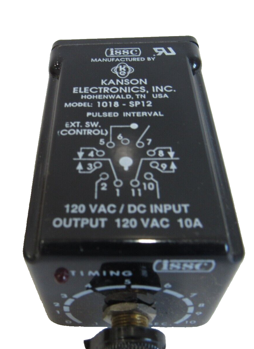 NEW KANSON ELECTRONICS ISSC 1018-SP12 TIME DELAY RELAY 1018SP12 - SB Industrial Supply, Inc.