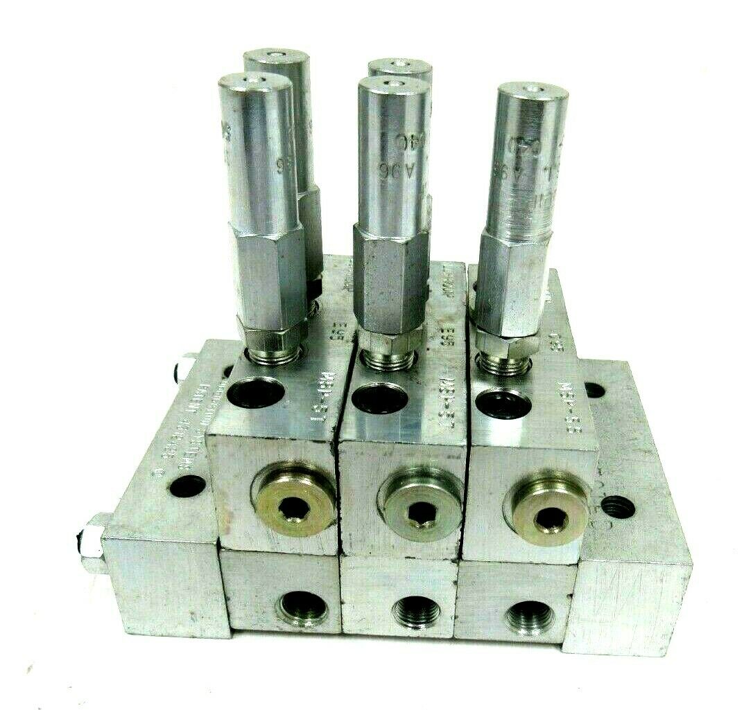 NEW LUBRIQUIP MSP-5T VALVE DIVIDER 3 STACK MSP-5S MSP5T - SB Industrial ...