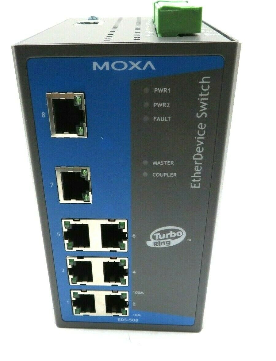 NEW MOXA EDS-508 ETHER DEVICE SWITCH EDS508 - SB Industrial Supply, Inc.