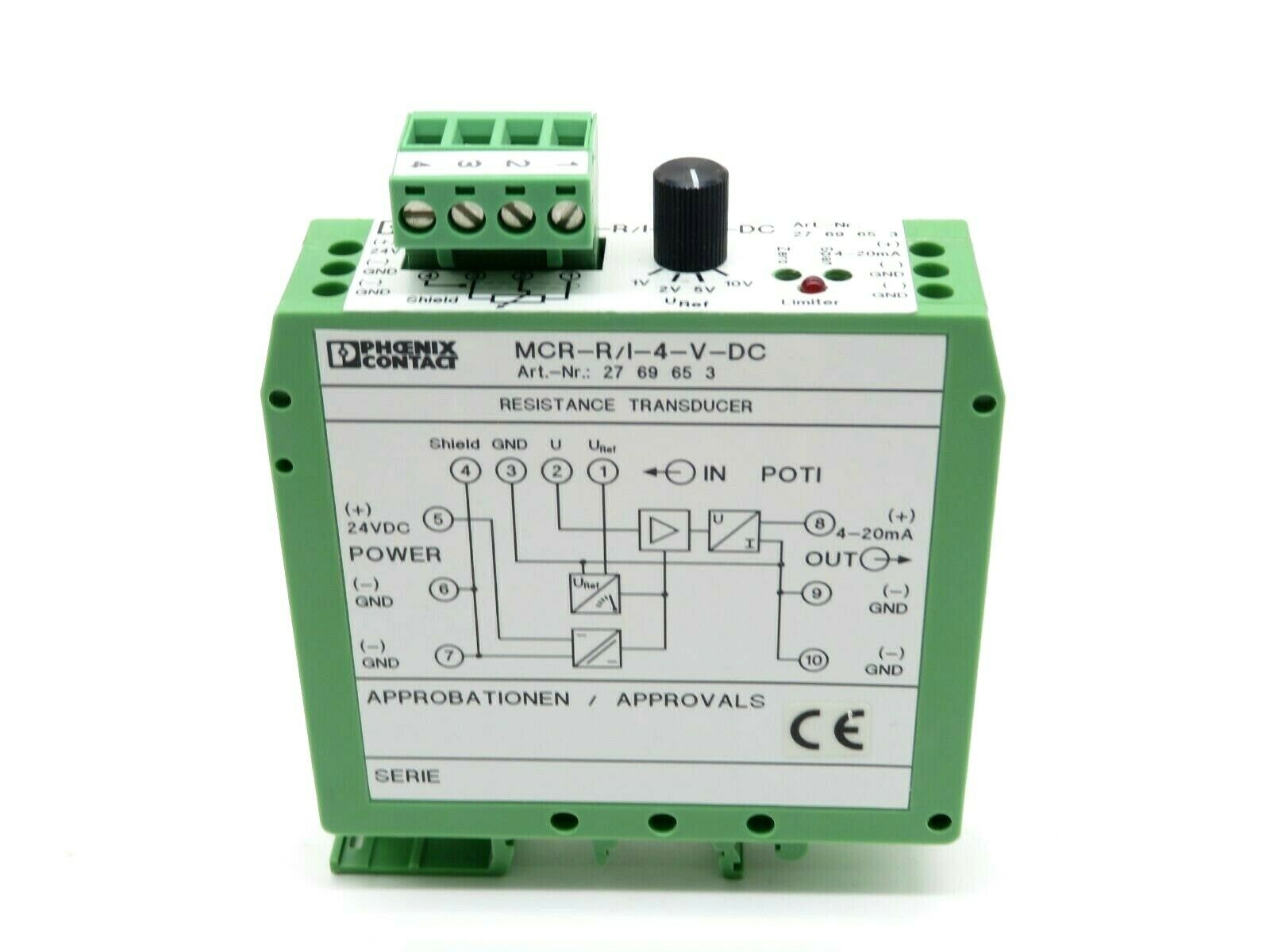 NEW PHOENIX CONTACT MCR-R-I-4-V-DC TRANSDUCER MCRRI4VDC - SB Industrial ...