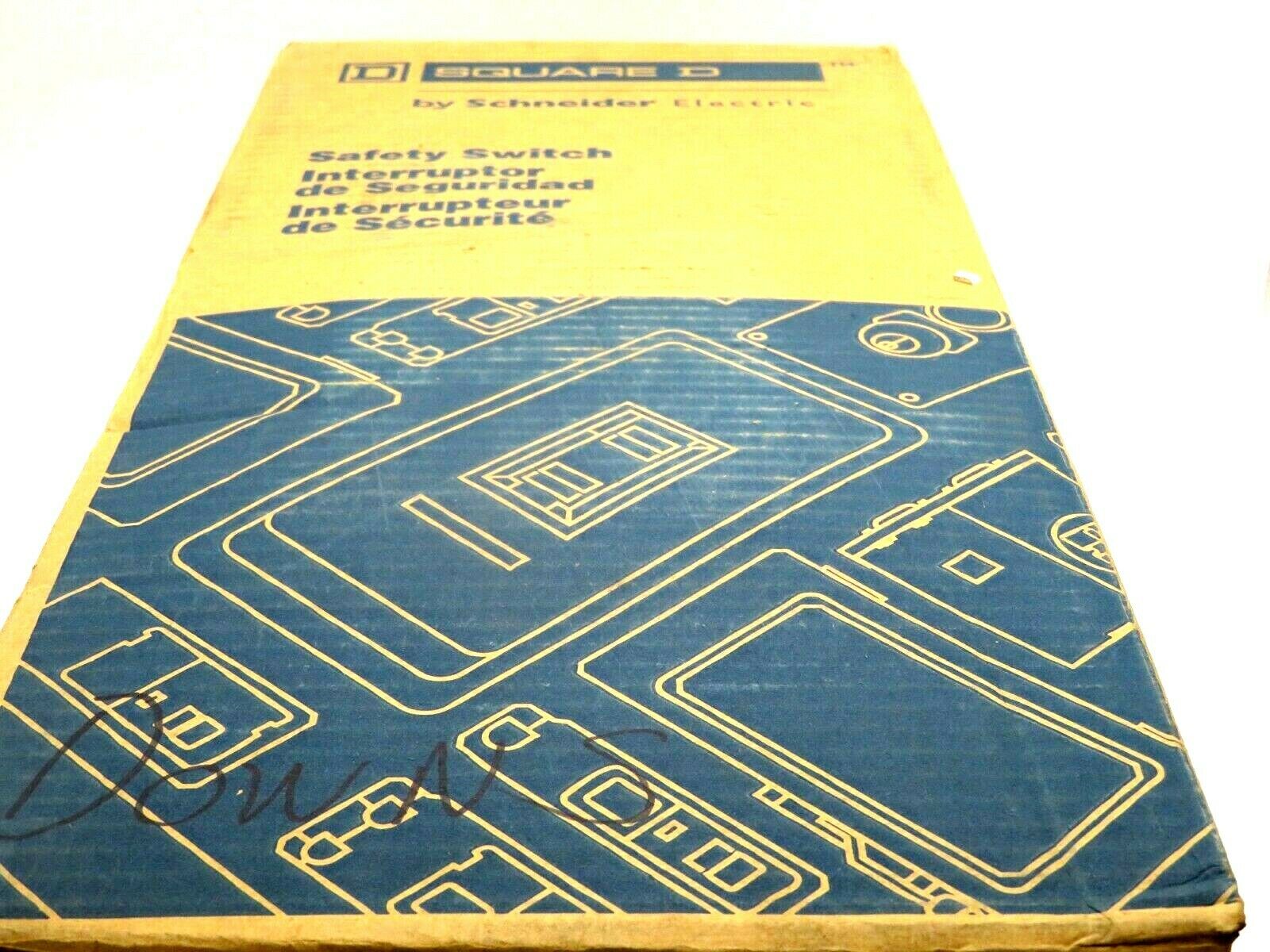 NEW SEALED SQUARE D H363RB HEAVY DUTY SAFETY SWITCH 100AMP 600V 50/60HZ ...