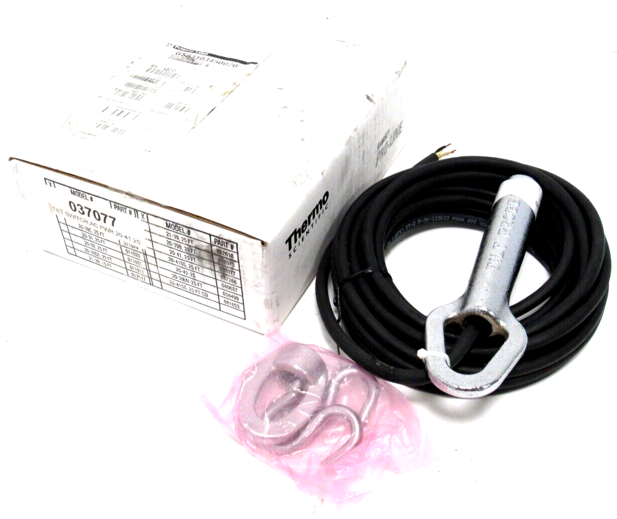 NEW THERMO SCIENTIFIC 20-41 TILT SWITCH 25' 120V 037077 2041 - SB ...