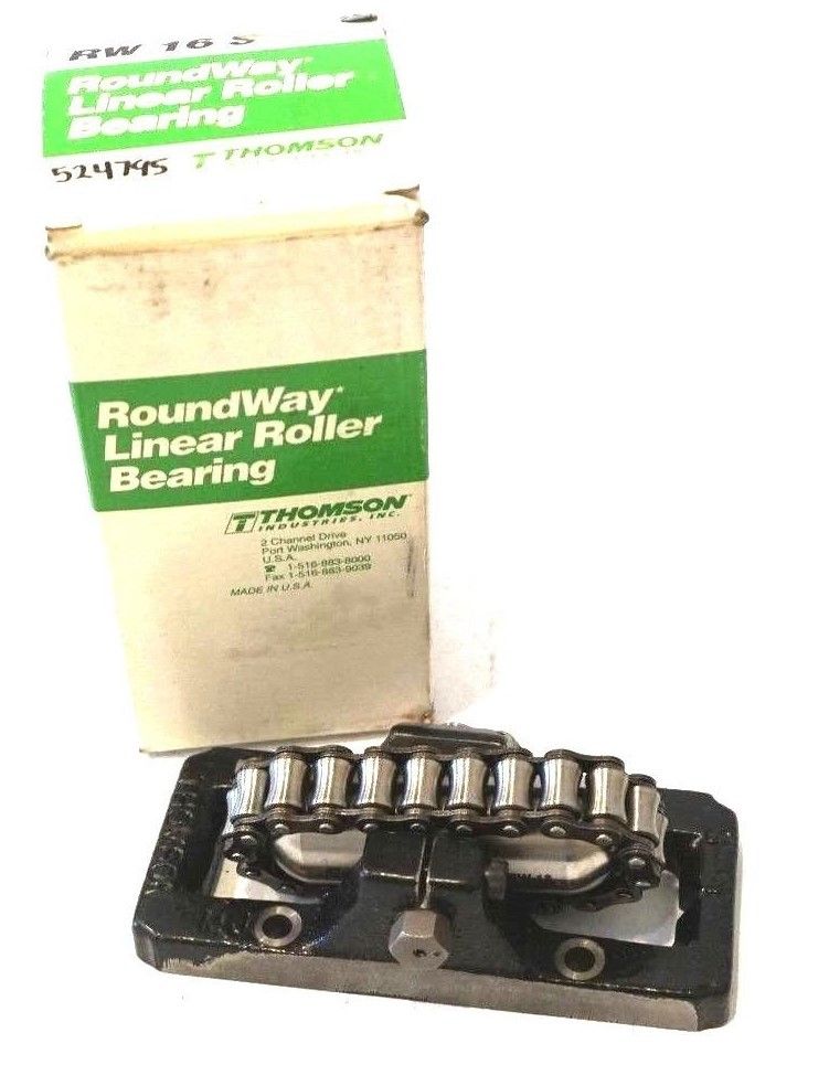 NEW THOMSON INDUSTRIES RW-16-S ROUNDWAY LINEAR ROLLER BEARING RW16S ...