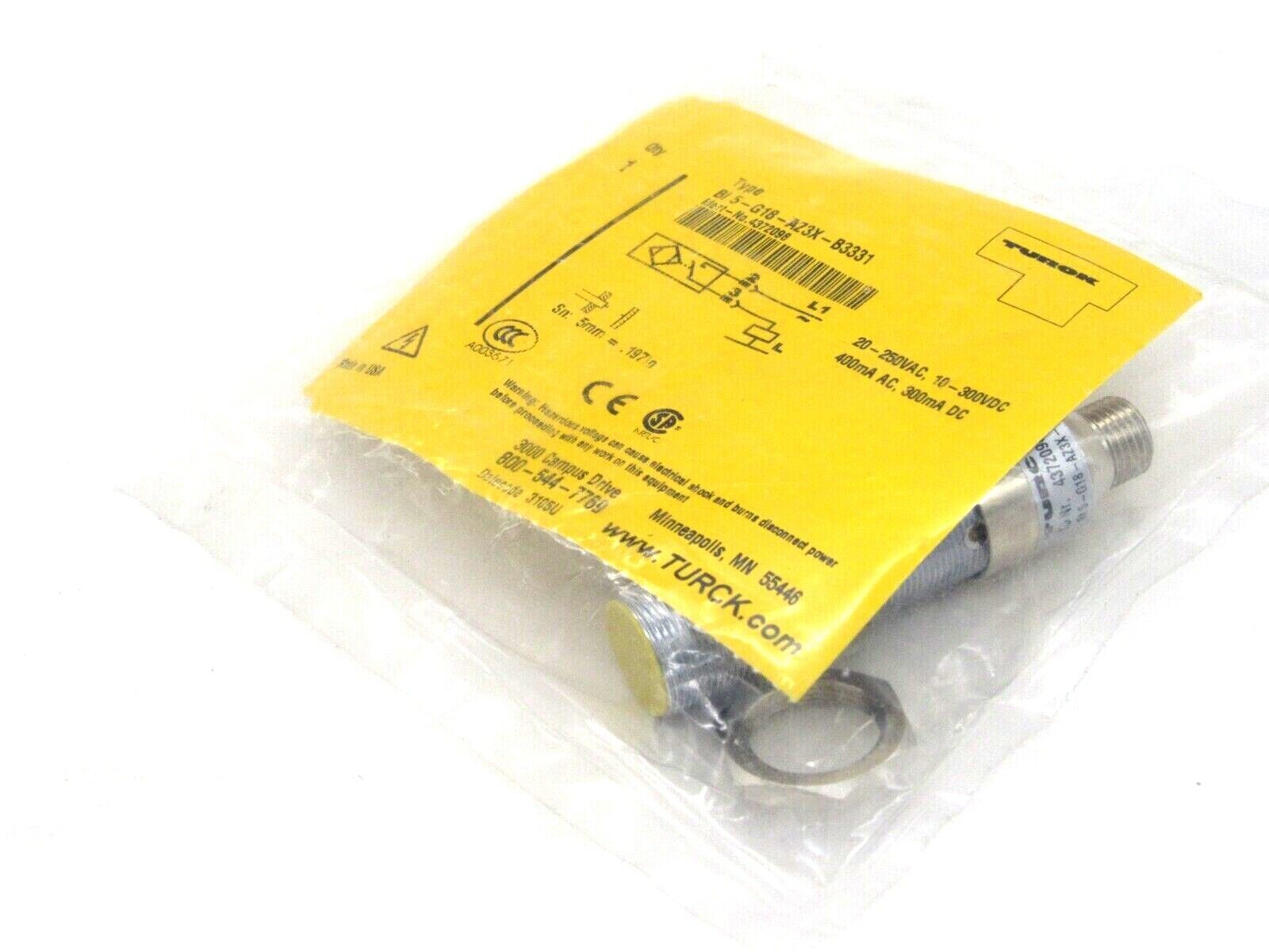 NEW TURCK BI5-G18-AZ3X-B3331 SENSOR 4372098 BI5G18AZ3XB3331 - SB ...