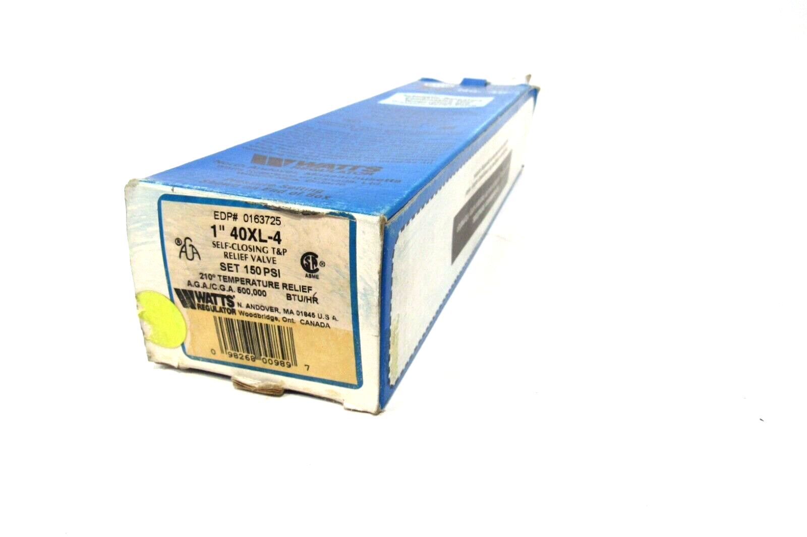 NEW WATTS REGLATOR 40XL-4 RELIEF VALVE 1" 40XL4 - SB Industrial Supply ...