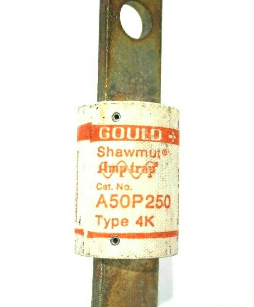 4 USED GOULD SHAWMUT A50P250 FUSES TYPE 4K - SB Industrial Supply, Inc.