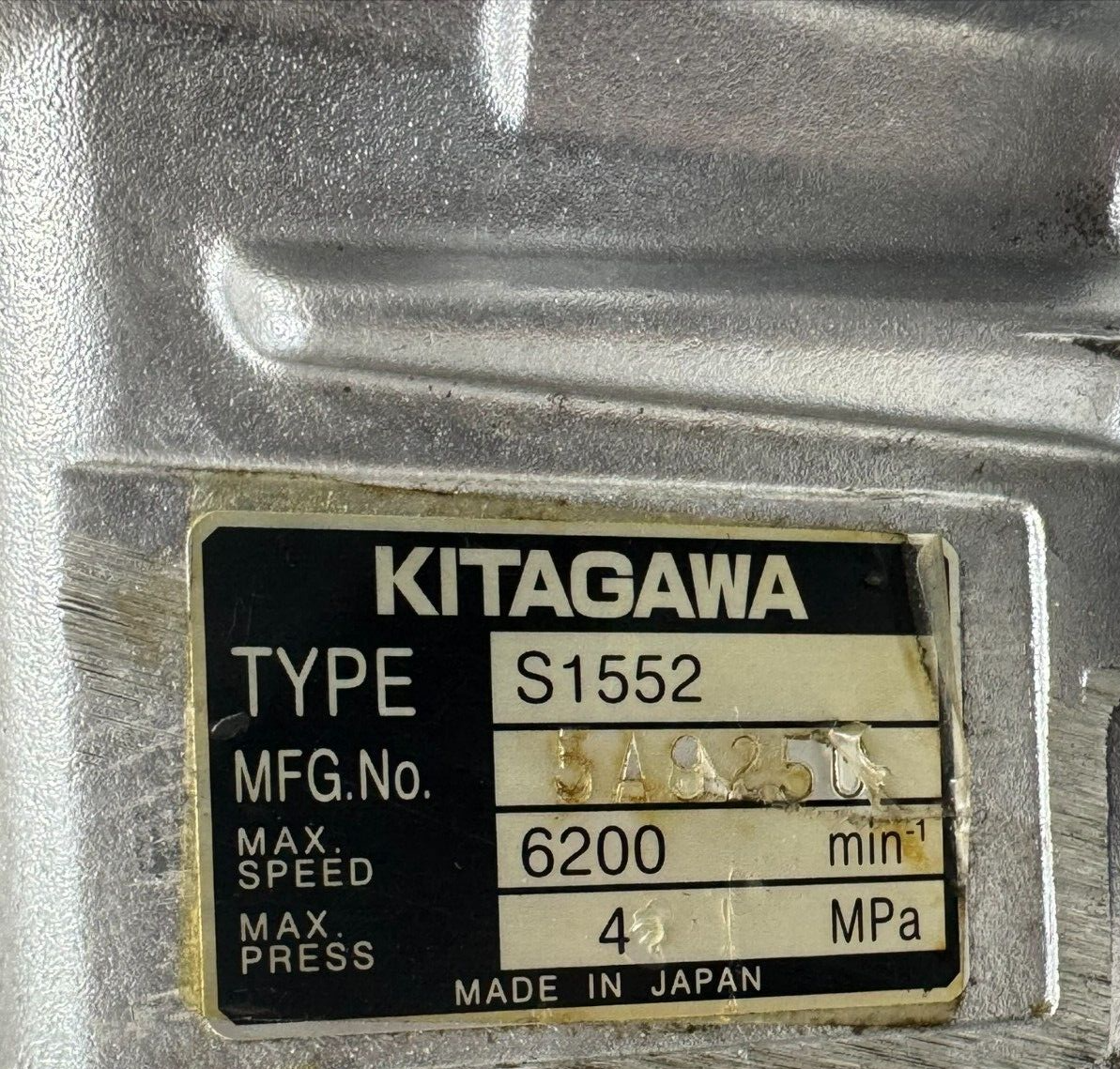 KITAGAWA S1552 OPEN CENTER HYDRAULIC CYLINDER 5A9250 REFURBISHED - SB ...
