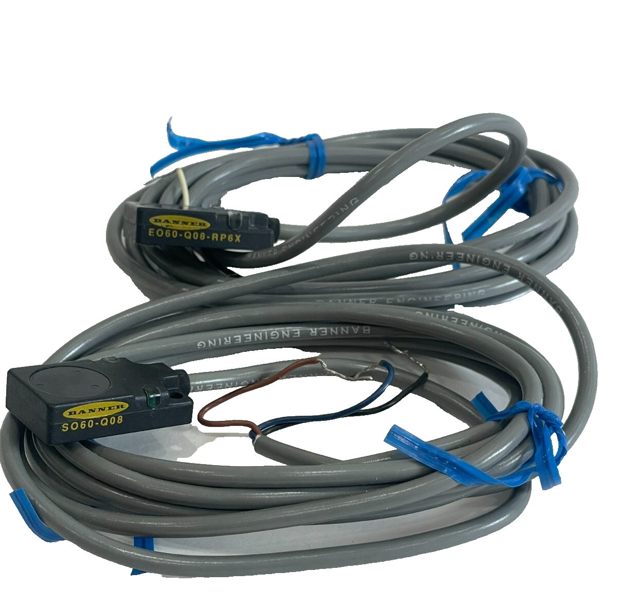 NEW BANNER ENGINEERING SO60-Q08 MINATURE SENSOR PAIR EO60-Q08-RP6X - SB ...
