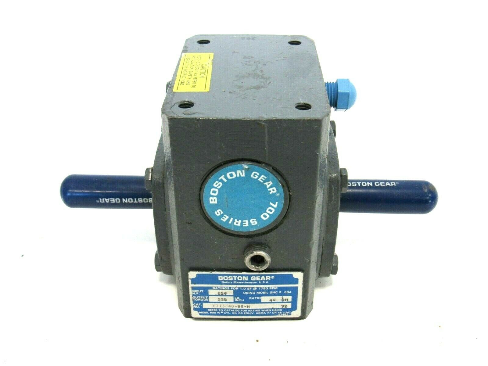 NEW BOSTON GEAR F713-40-B5-H GEARBOX 40:1 F71340B5H - SB Industrial ...
