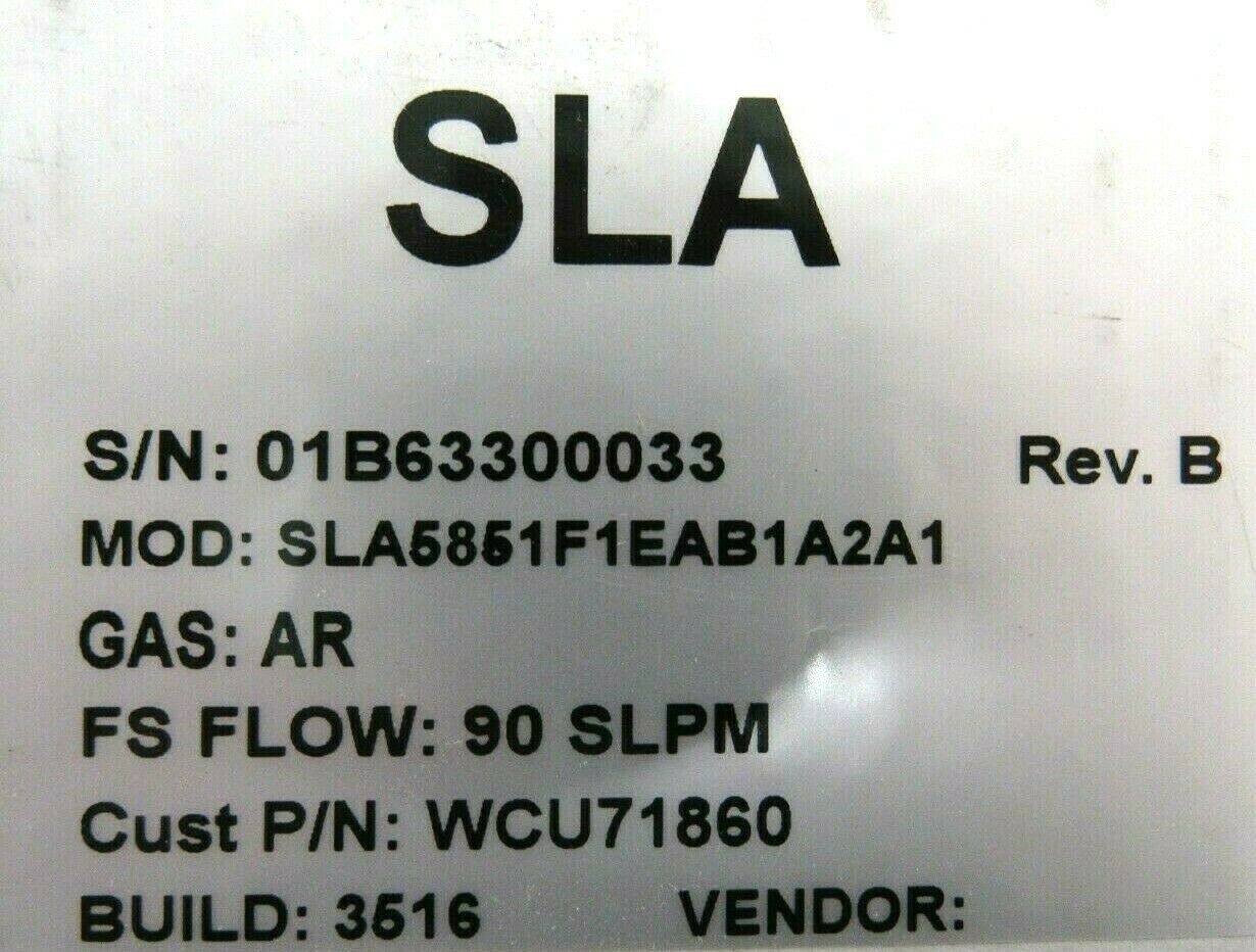 NEW BROOKS SLA5851F1EAB1A2A1 MASS FLOW CONTROLLER WCU71860 - SB ...