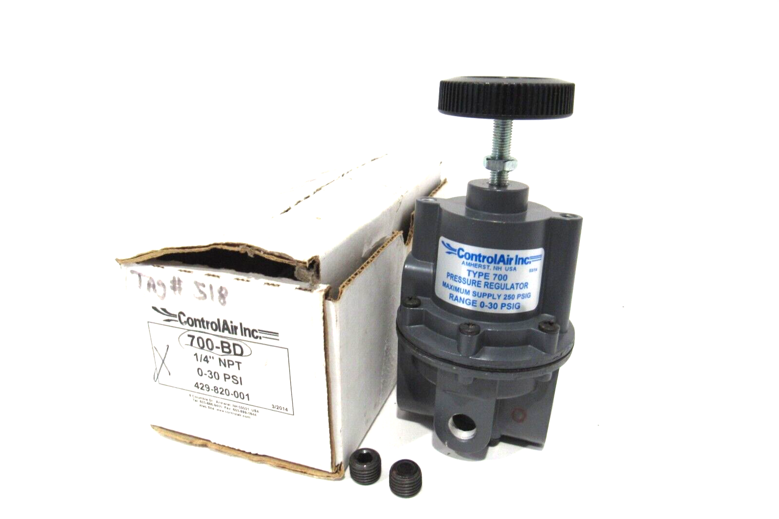 NEW CONTROLAIR 700-BD PRESSURE REGULATOR 700BD - SB Industrial Supply, Inc.