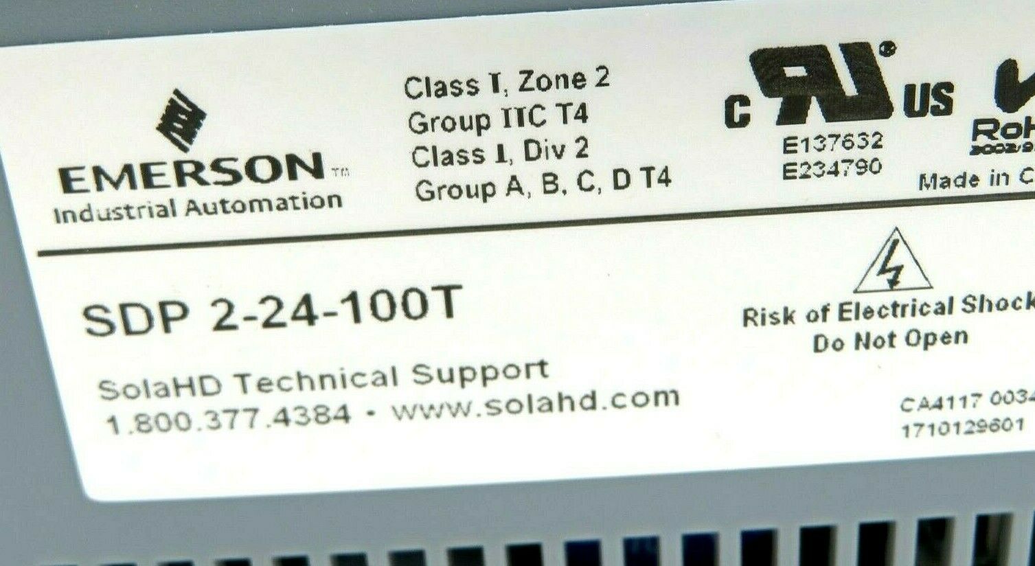 NEW EMERSON SDP2-24-100T POWER SUPPLY SDP224100T - SB Industrial Supply ...