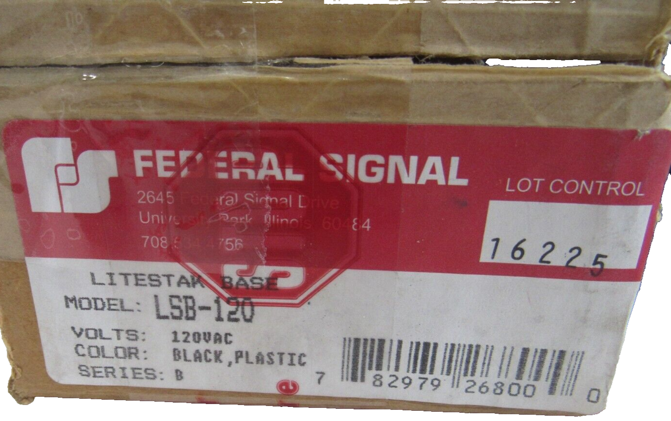 NEW FEDERAL SIGNAL LSB-120 STACK LIGHT BASE LSB120 - SB Industrial ...