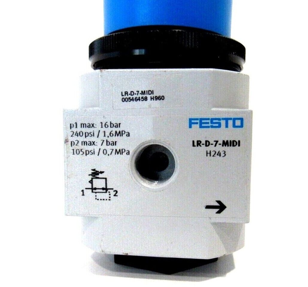NEW FESTO LR-D-7-MIDI PRESSURE REGULATOR H243 LRD7MIDI - SB Industrial ...
