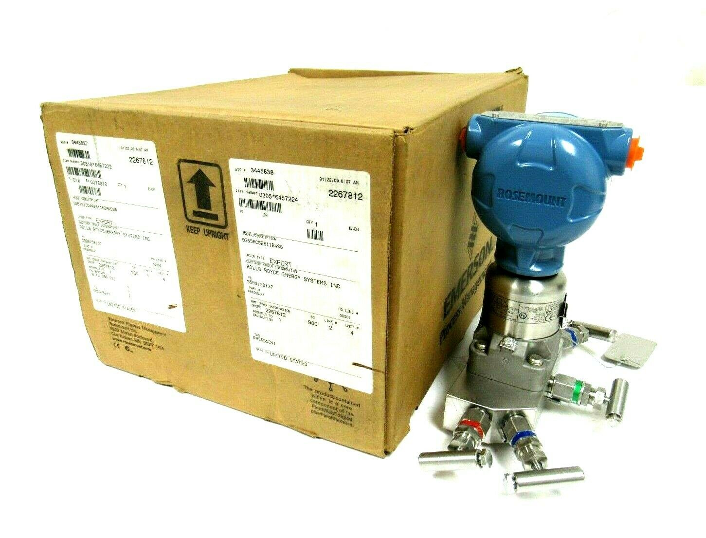 NEW ROSEMOUNT 3051-S1CD4A2A11A2AKCQ8 TRANSMITTER 3051S-6457222 0305 ...