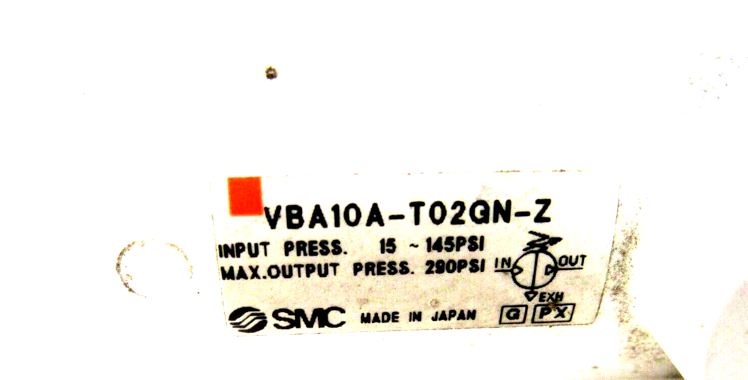 NEW SMC VBA10A-T02GN-Z BOOSTER REGULATOR VBA10AT02GNZ - SB Industrial ...