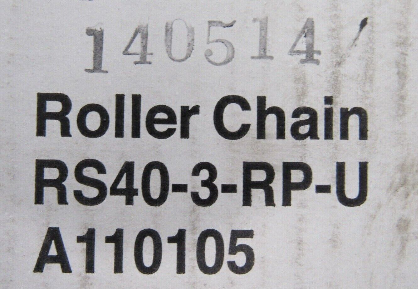 NEW TSUBAKI RS40-3-RP-U ROLLER CHAIN RS403RPU - SB Industrial Supply, Inc.
