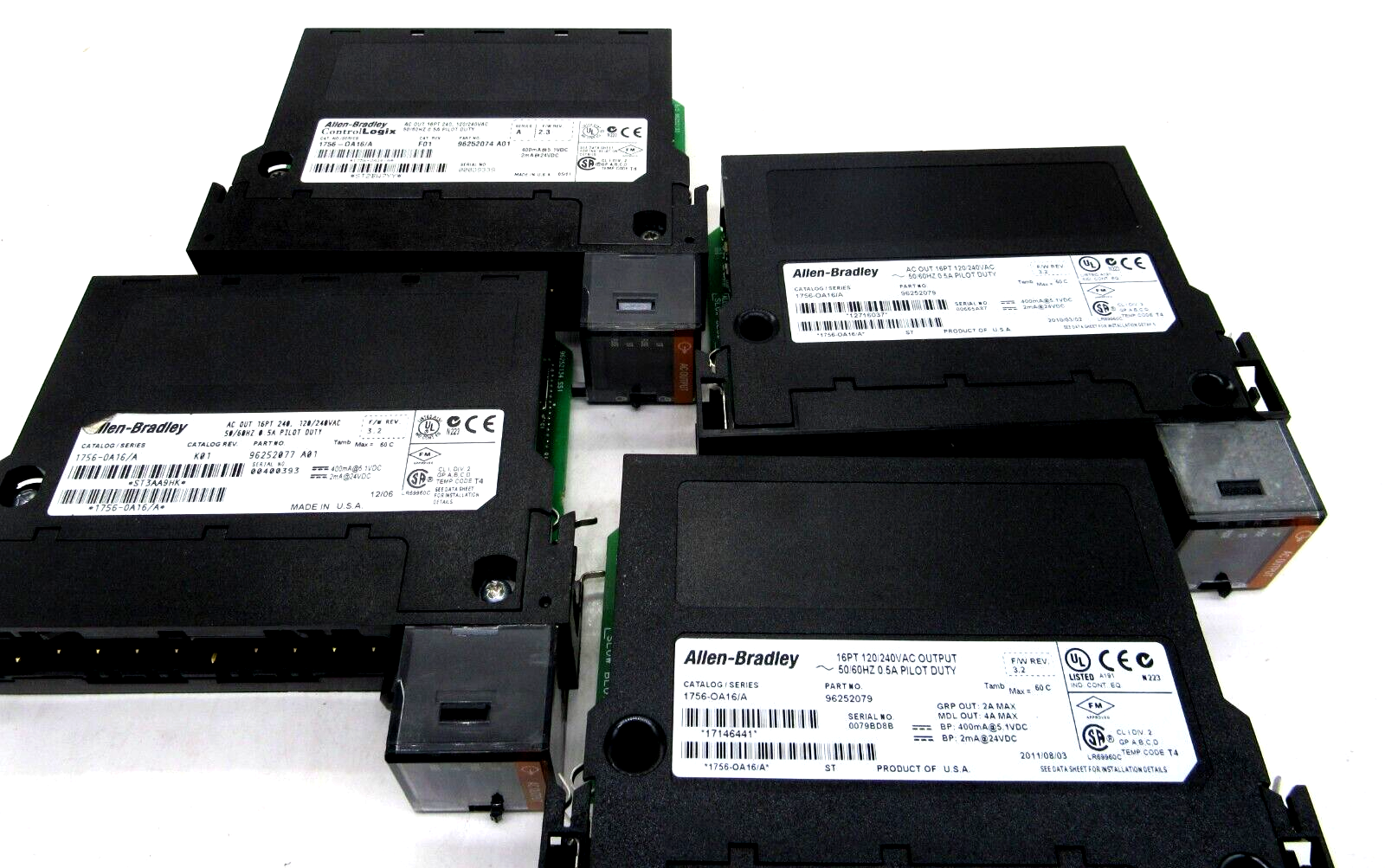 USED LOT OF 4 ALLEN BRADLEY 1756-OA16/A OUPUT MODULE 1756OA16A - SB ...