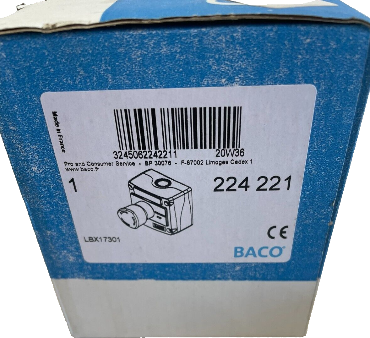 NEW BACO 224-221 PUSHBUTTON EMERGENCY PARTS 224221 - SB Industrial ...