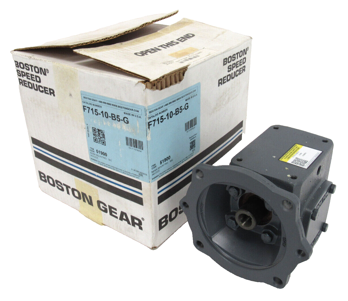 NEW BOSTON GEAR F715-10-B5-G GEAR REDUCER 10:1 F71510B5G - SB ...